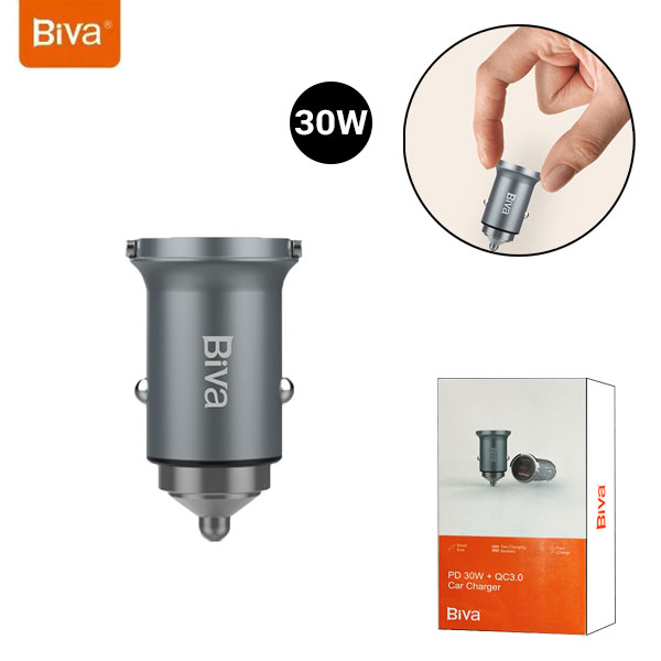 فروشگاه کالای دیجیتال الماس کویر » شارژر فندکی 30W PD BIVA - فروشگاه کالای دیجیتال الماس کویر